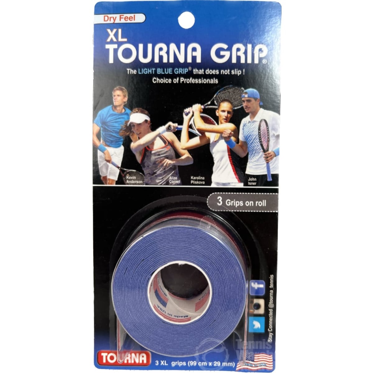 Tourna Grip XL 3 Pack Overgrips | Tennis Warehouse Australia