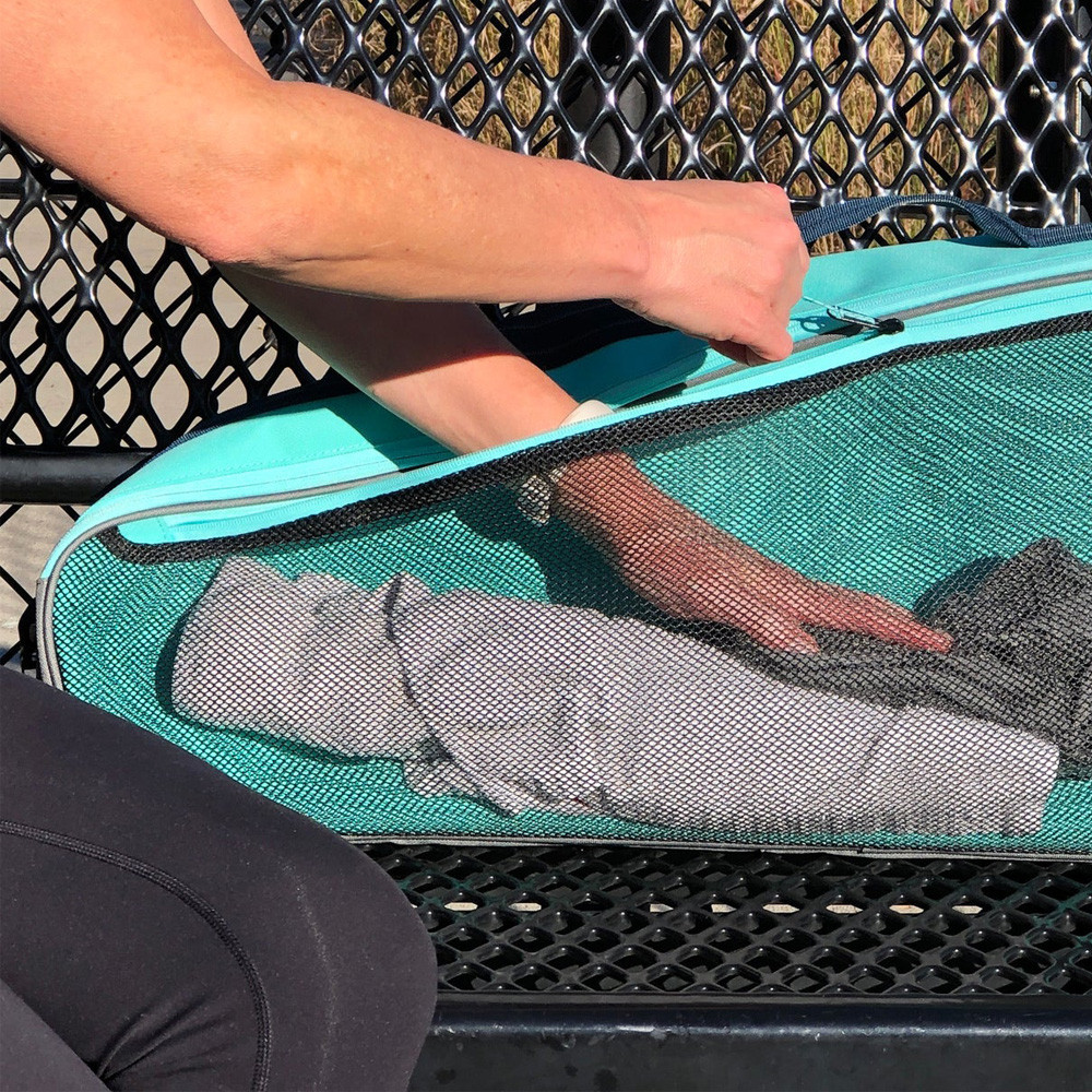 Geau Aether 3 Racquet Charcoal Tennis Bag | Tennis Warehouse Australia