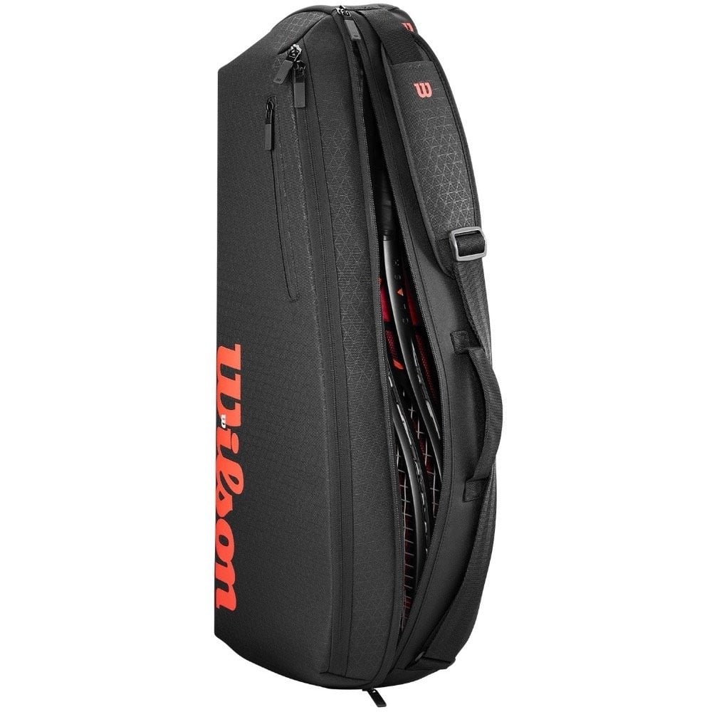 Wilson Clash v3 Black/Infrared 3 Racquet Tennis Bag | Tennis Warehouse ...